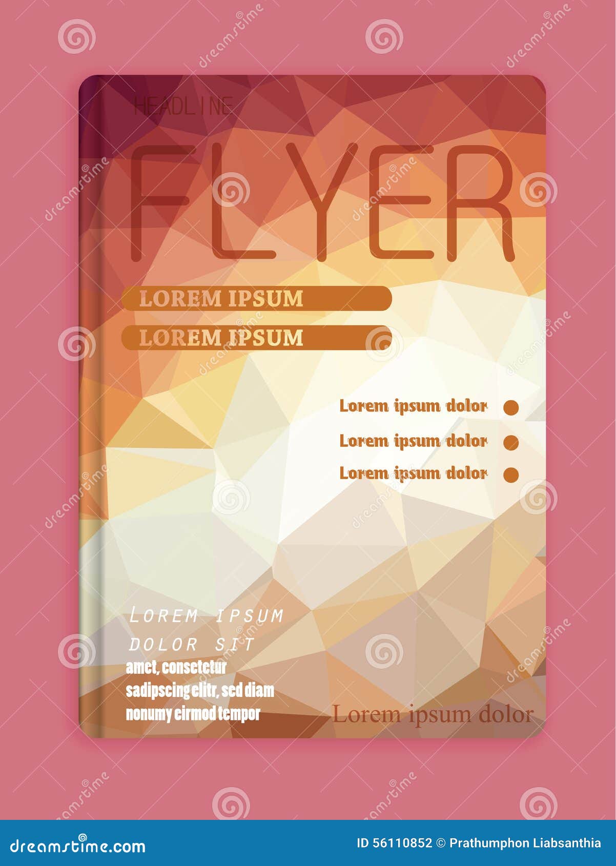 Brochure Template. Colorful Background Design, Vector Illustration ...