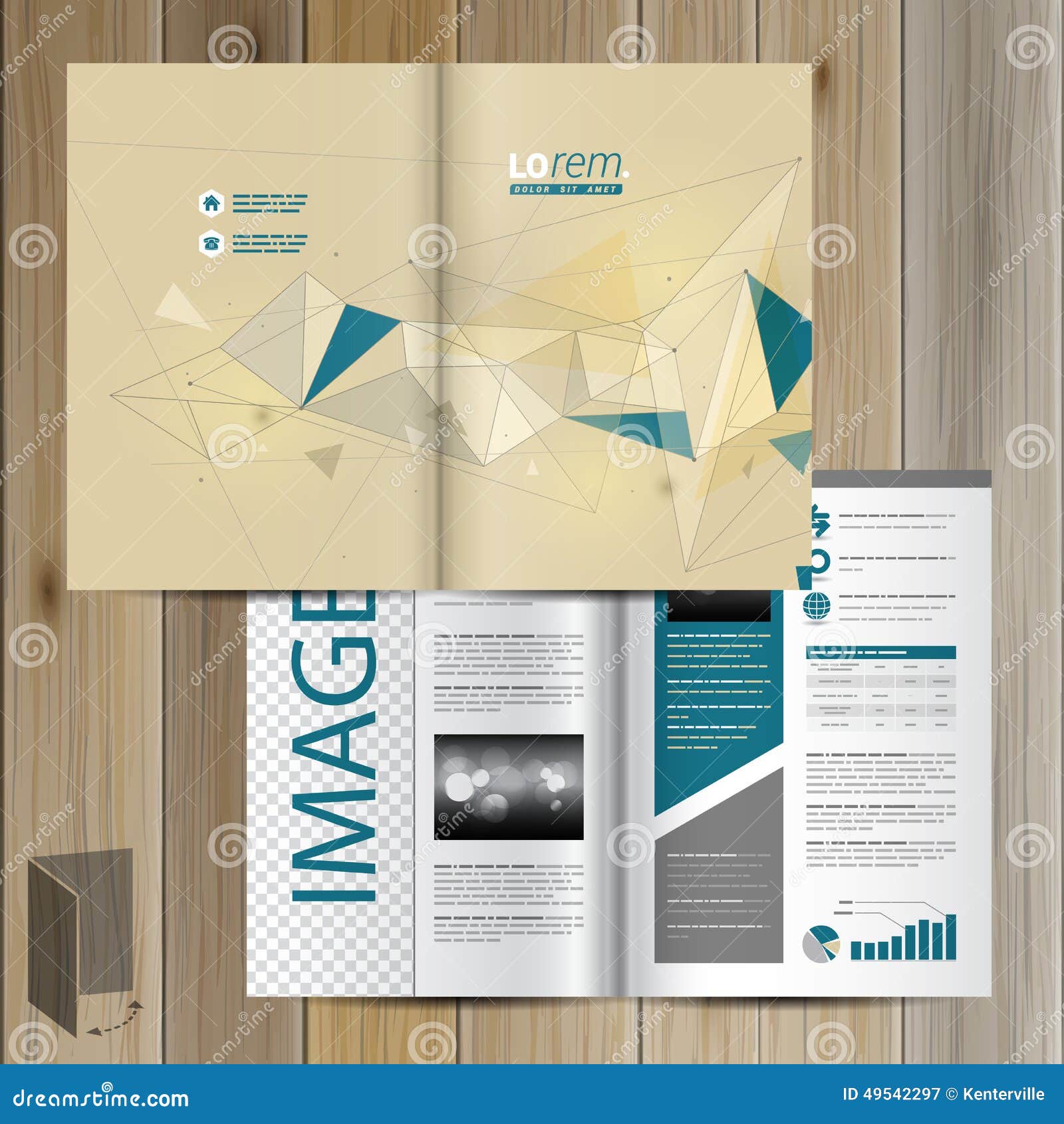 Brochure Template Design stock vector. Illustration of template - 49542297
