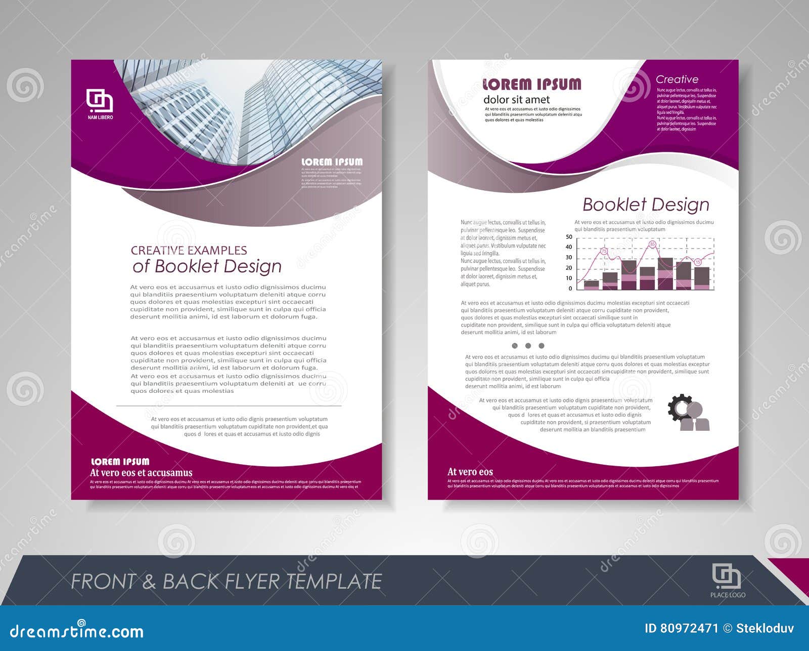Brochure template design stock vector. Illustration of layout - 80972471