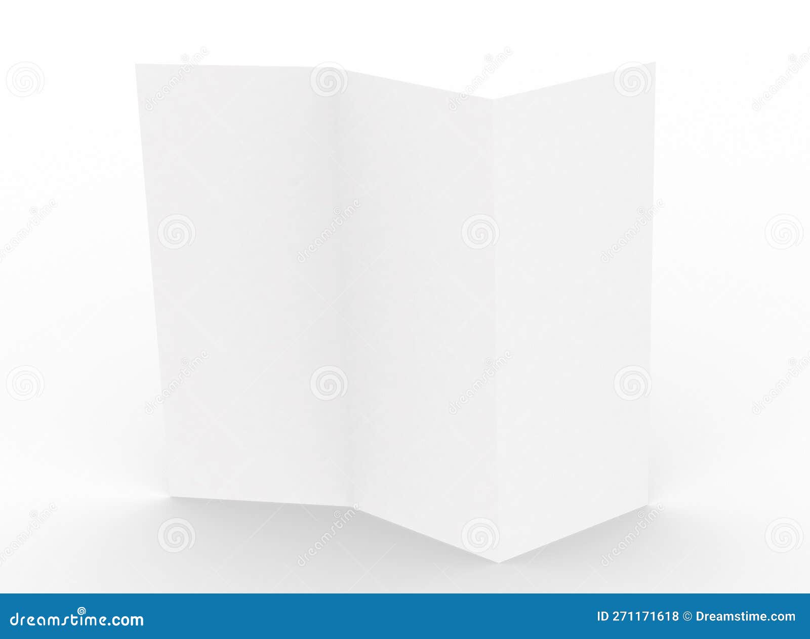 Brochure Template Empty Brochure Mockup Set White Background Stock ...
