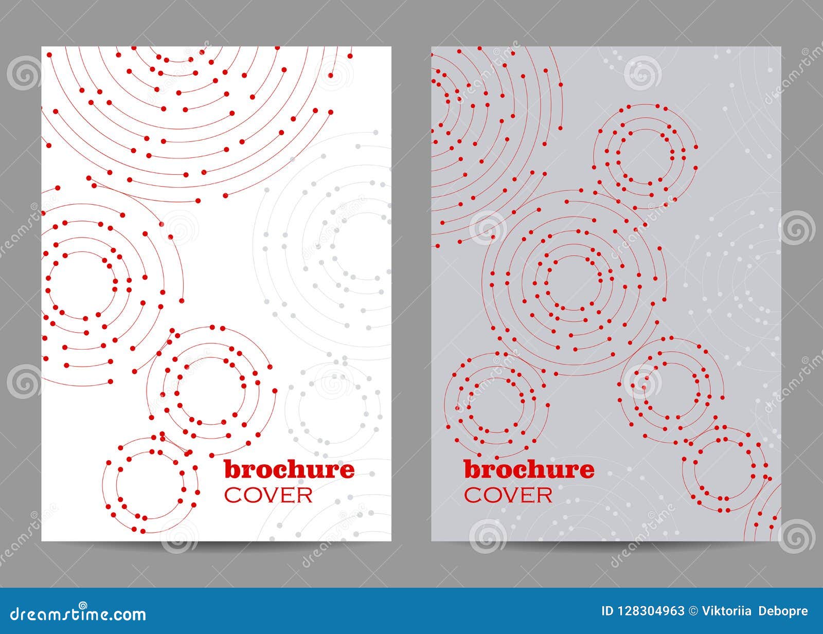 Brochure Template Layout Design. Geometric Pattern with Connected Lines ...
