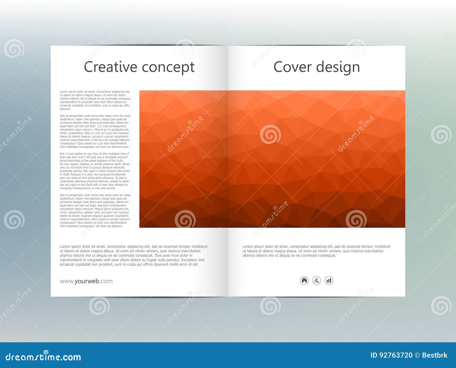 Brochure Template Layout, Flyer, Cover, Annual Report, Magazine in A4 ...