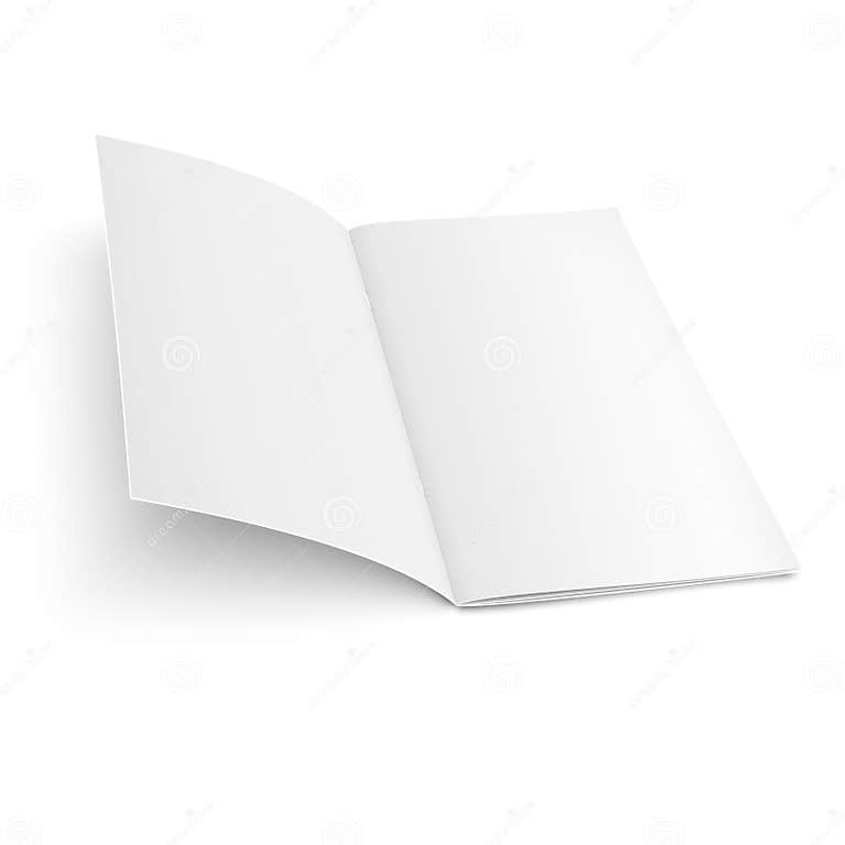 Brochure Template on White Background. Stock Vector - Illustration of ...