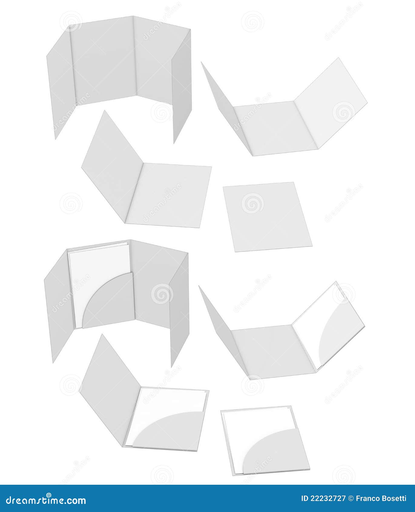 Brochures blank stock illustration. Illustration of folders - 22232727