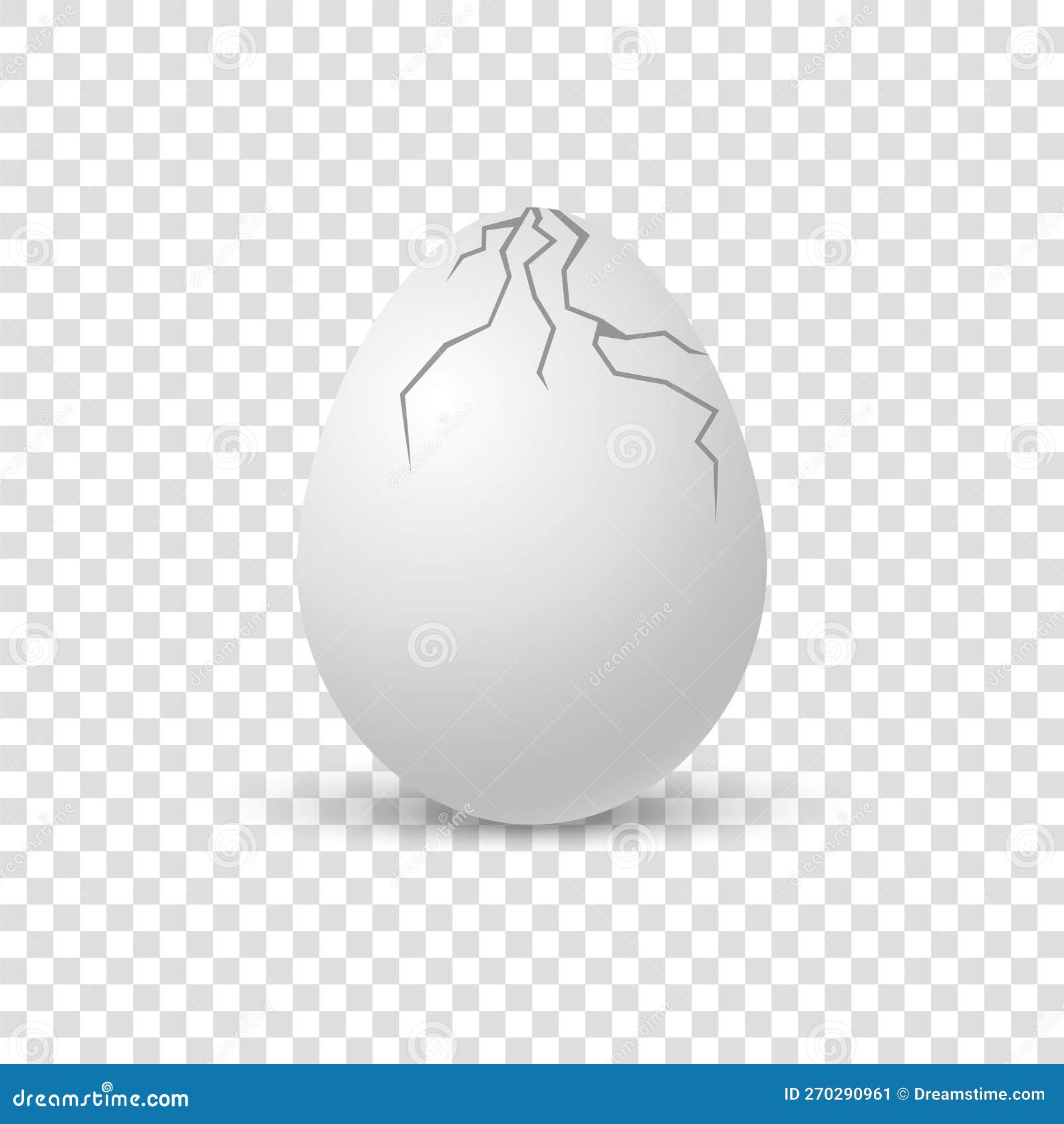 Brocken Eggs. Crack Eggshell. Vector Realistic Break White Shell On ...