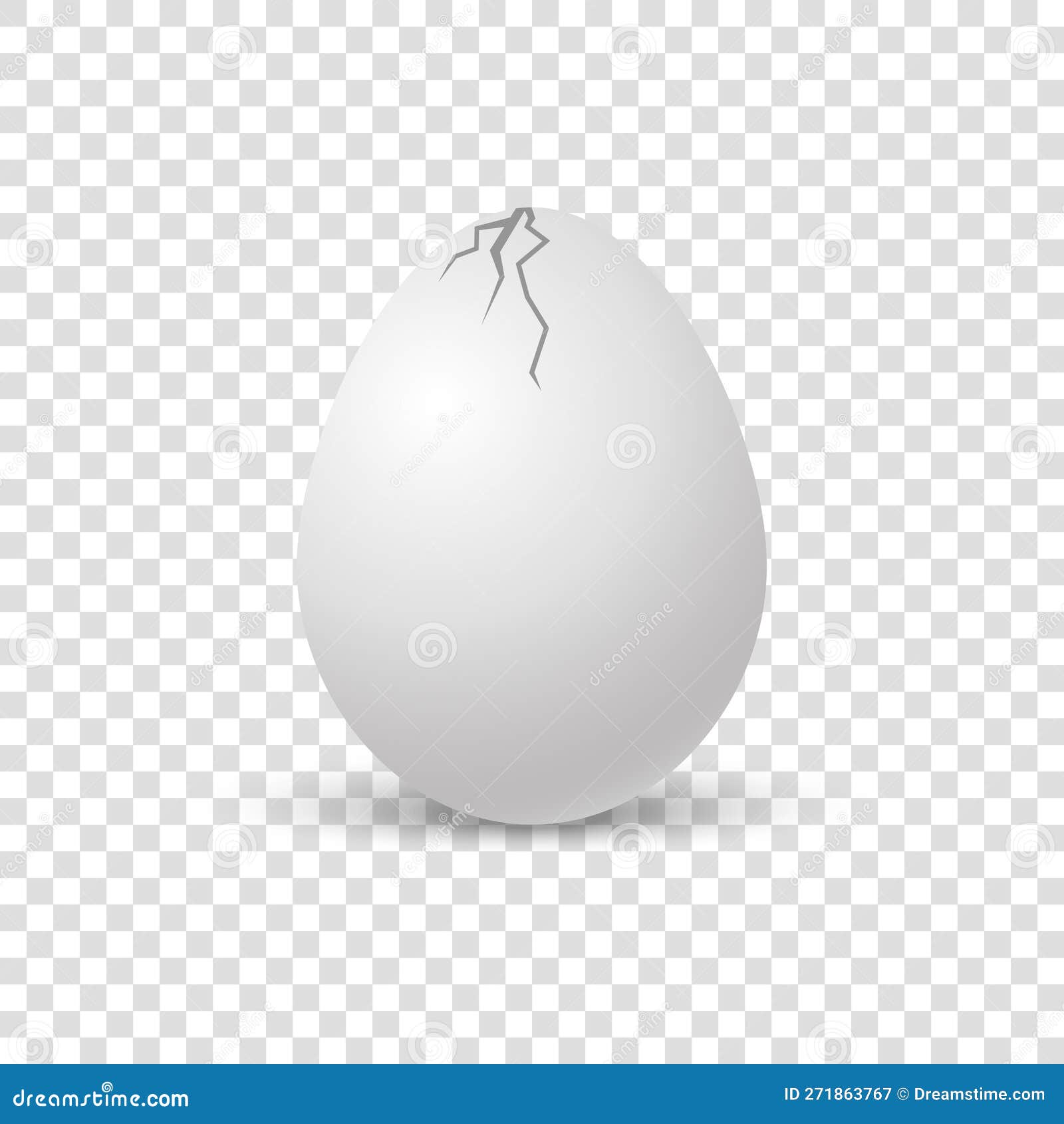 Brocken Eggs. Crack Eggshell. Vector Realistic Break White Shell On ...