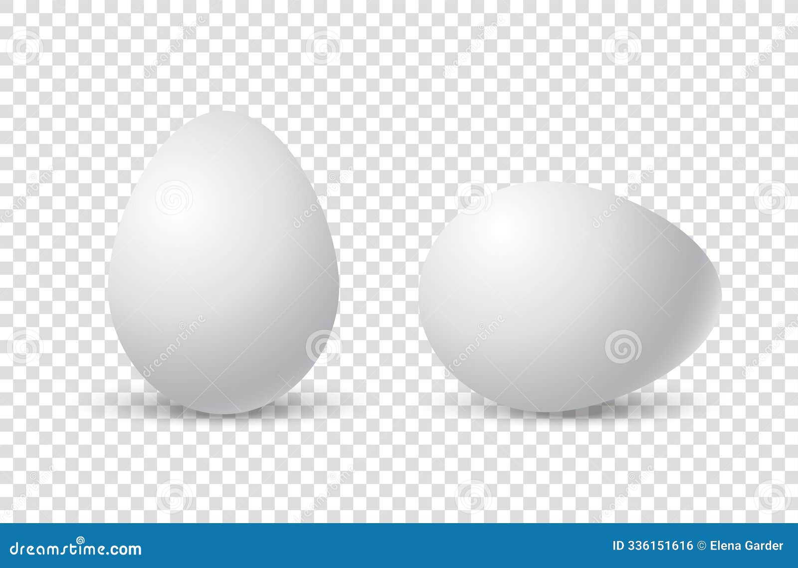 Chicken Eggs. Realistic Eggshell. Vector 3d White Shell on Transparent ...