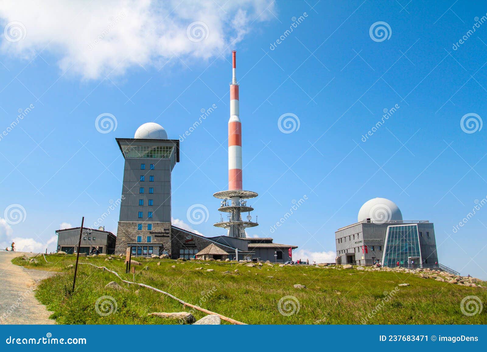 The Brocken Summit in the Harz Mountains Stock Image - Image of ...