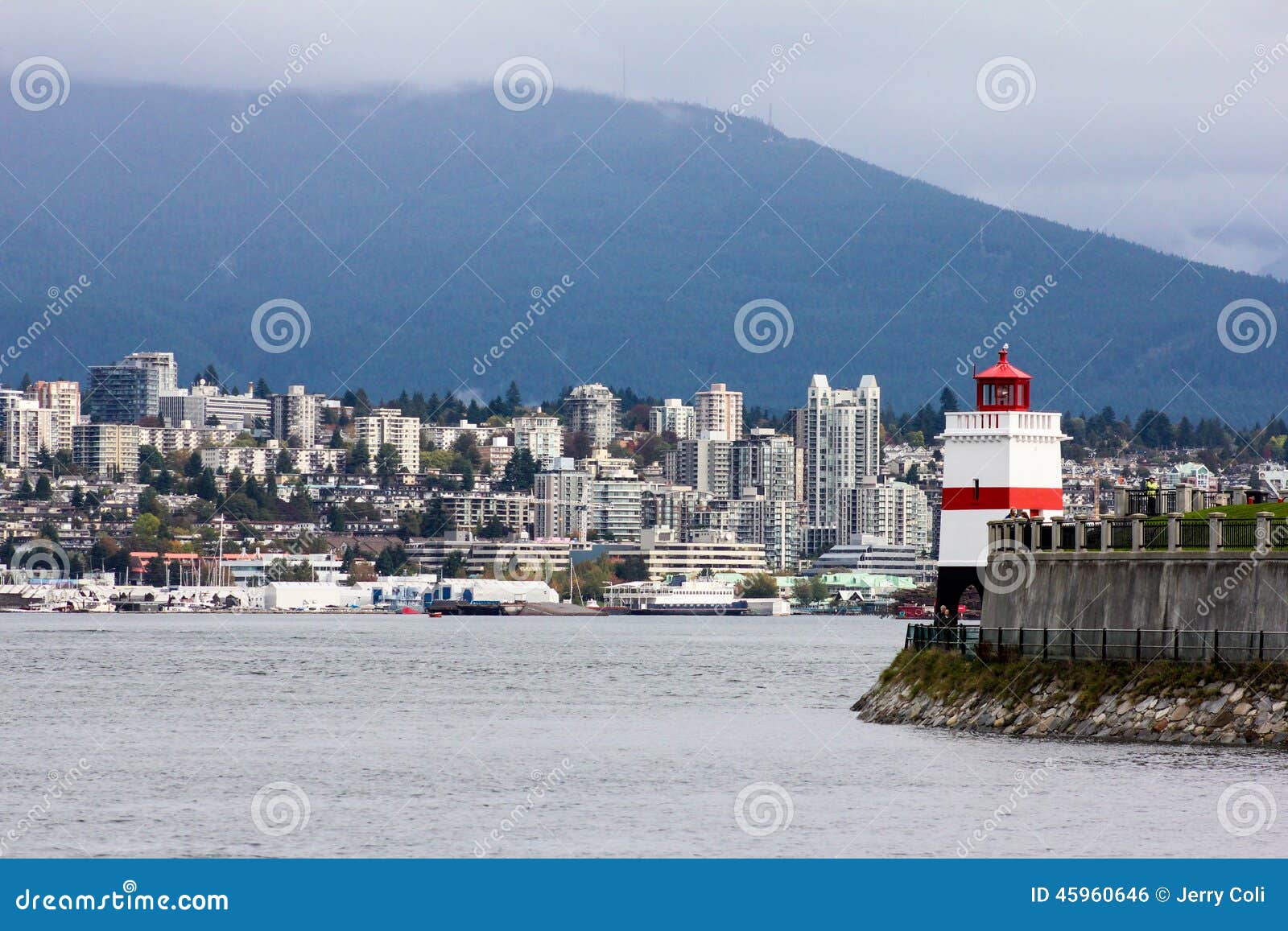Brockton Point Lighthouse, Vancouver, BC. Editorial Photo - Image of ...