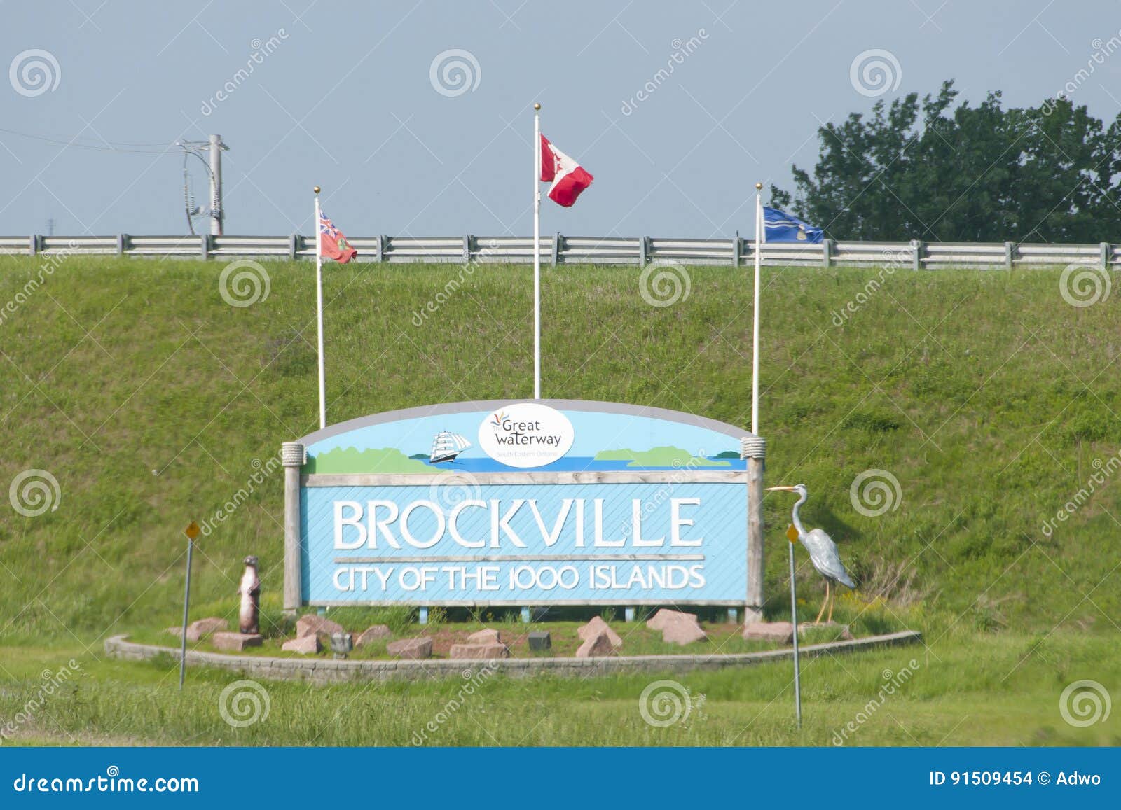 Brockville City Sign - Canada Editorial Stock Image - Image of ontario ...