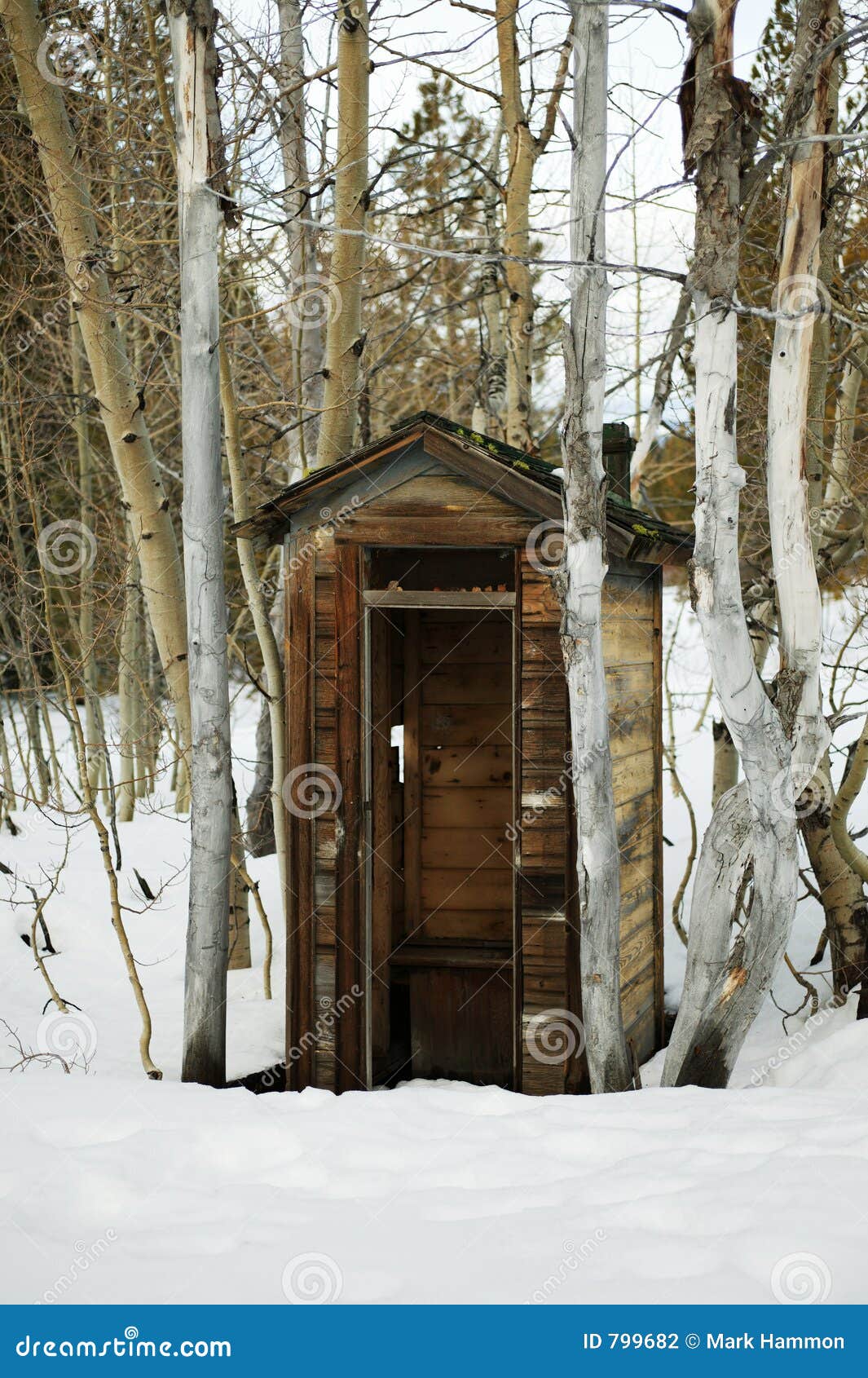Brockway Outhouse stock photo. Image of commode, snow, settler - 799682