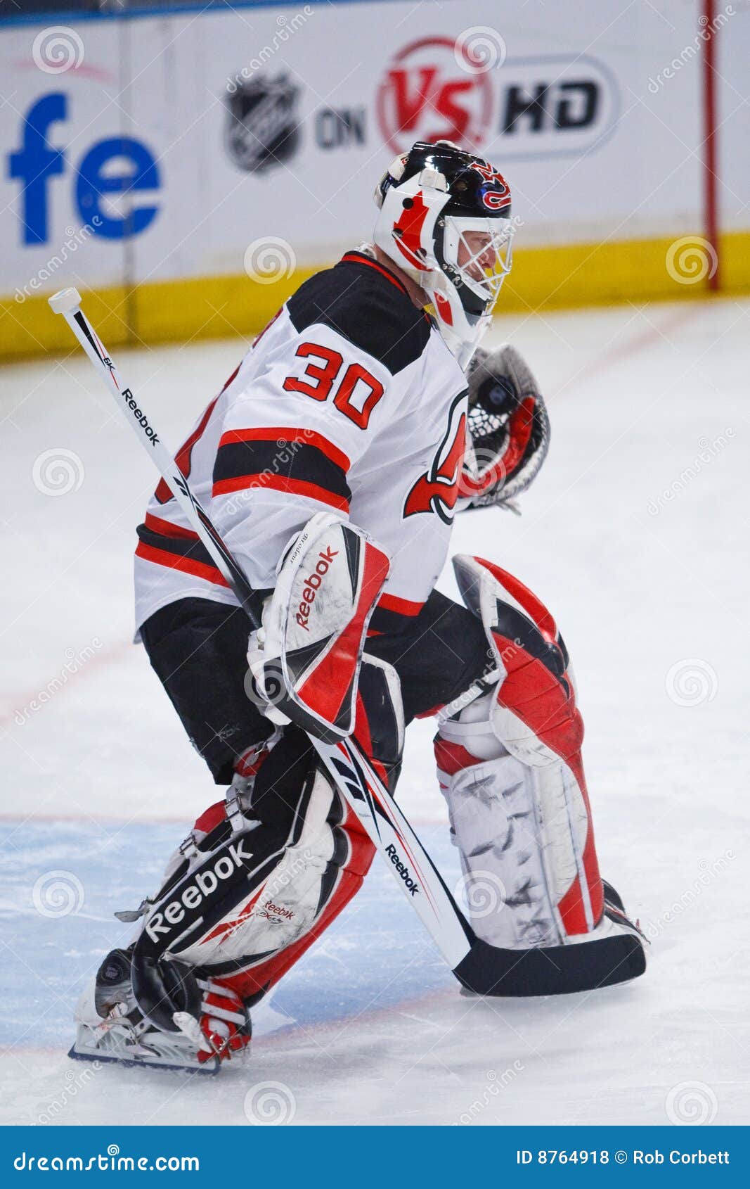 Brodeur Glove Save editorial stock photo. Image of jersey - 8764918