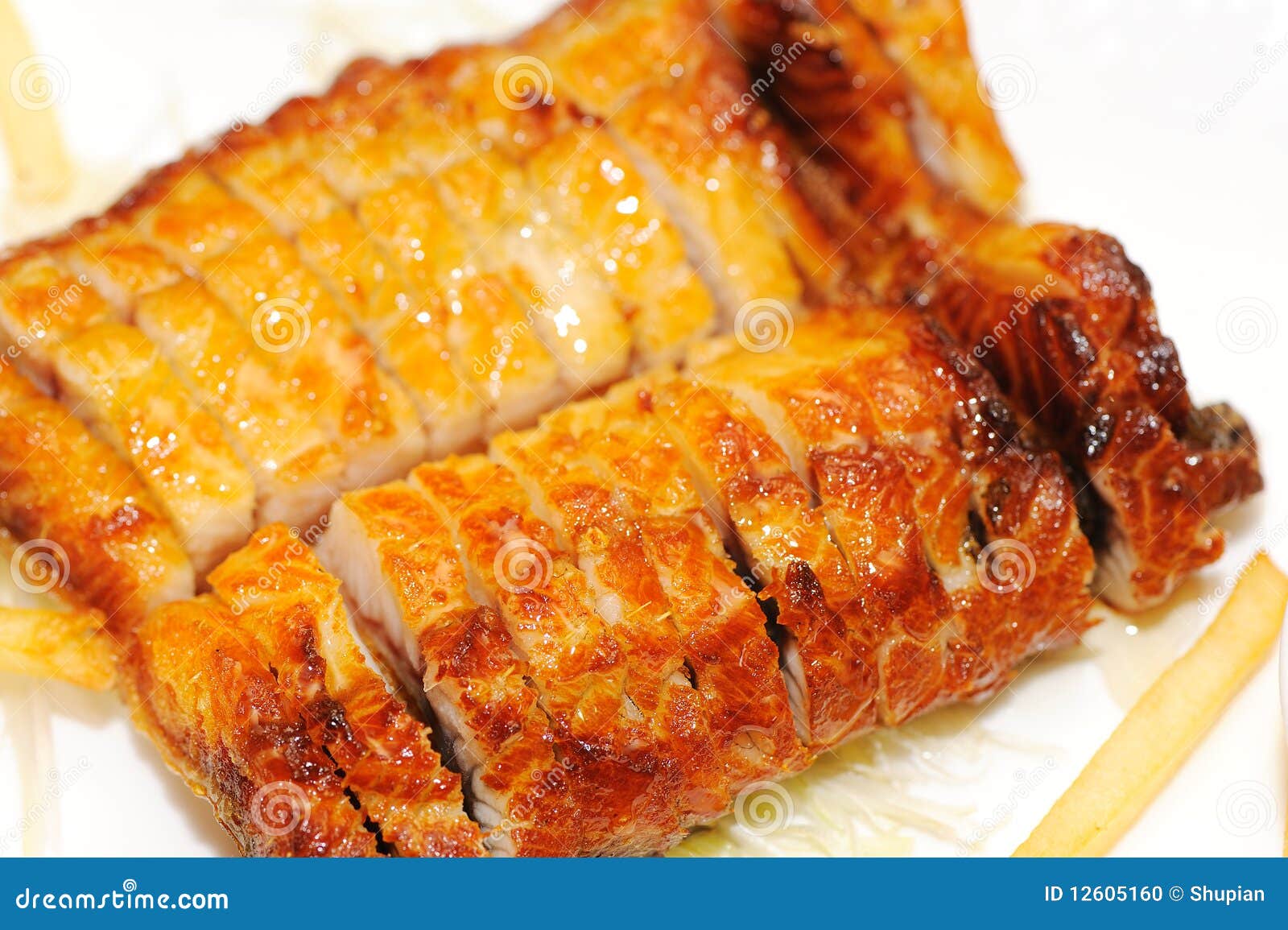 Broiled eel fillet stock photo. Image of single, background - 12605160