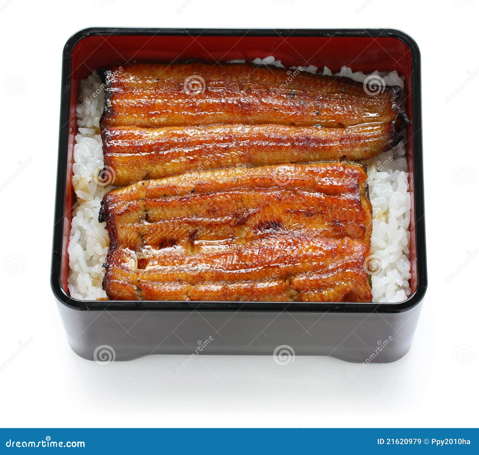 Broiled Eel On Rice,unaju, Japanese Unagi Cuisine Royalty-Free Stock ...