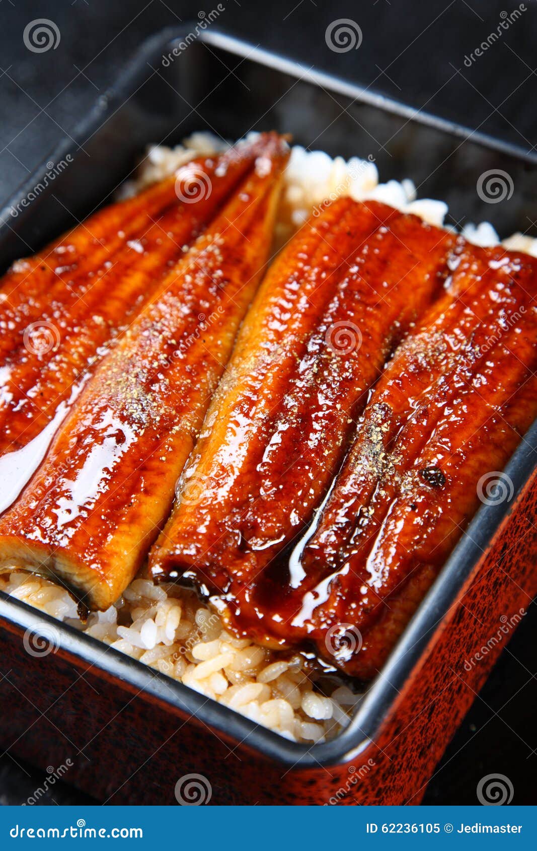 Broiled Eel On Rice. Japanese Unagi Cuisine Royalty-Free Stock Photo ...