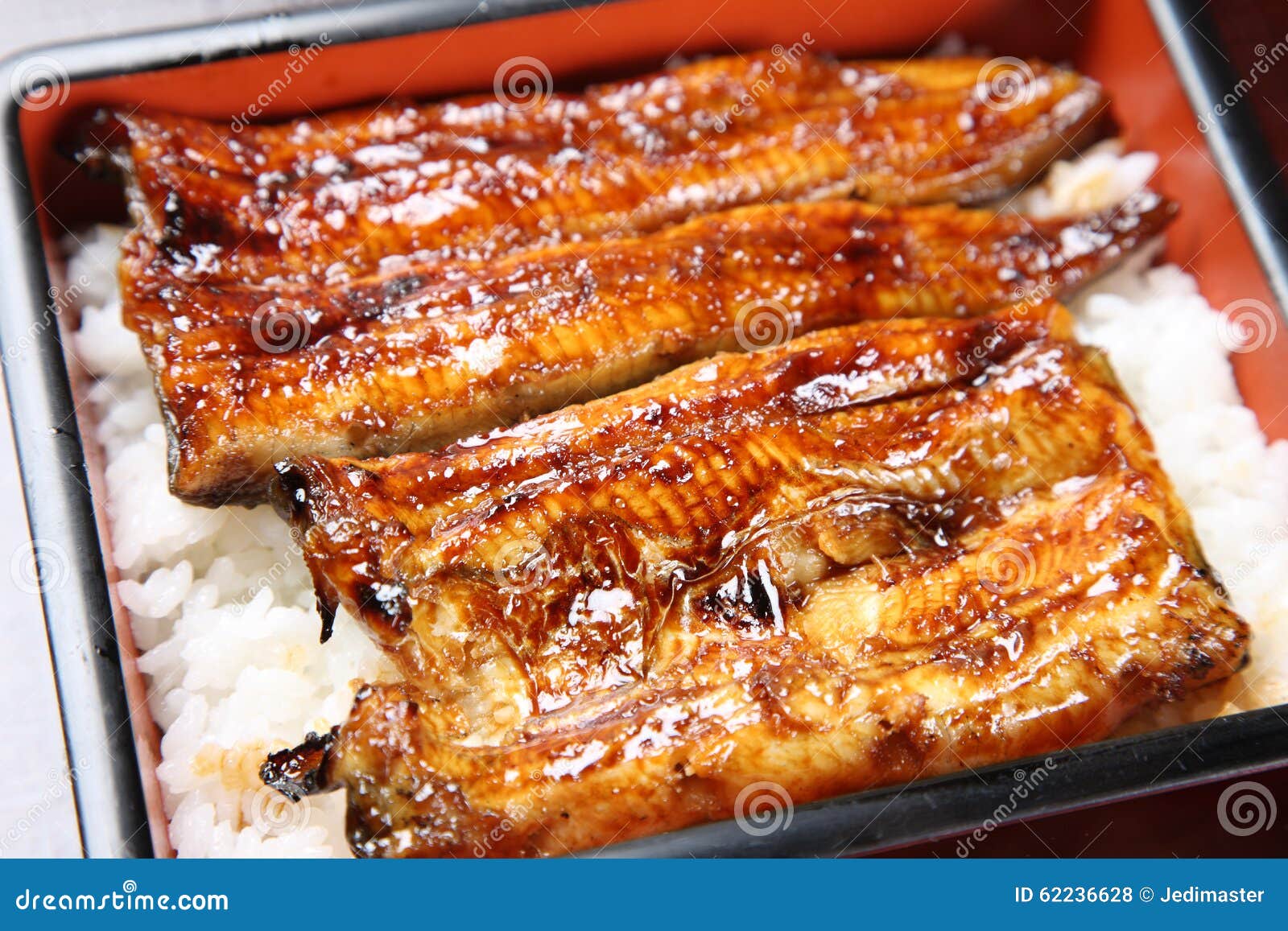 Broiled Eel On Rice. Japanese Unagi Cuisine Royalty-Free Stock Photo ...
