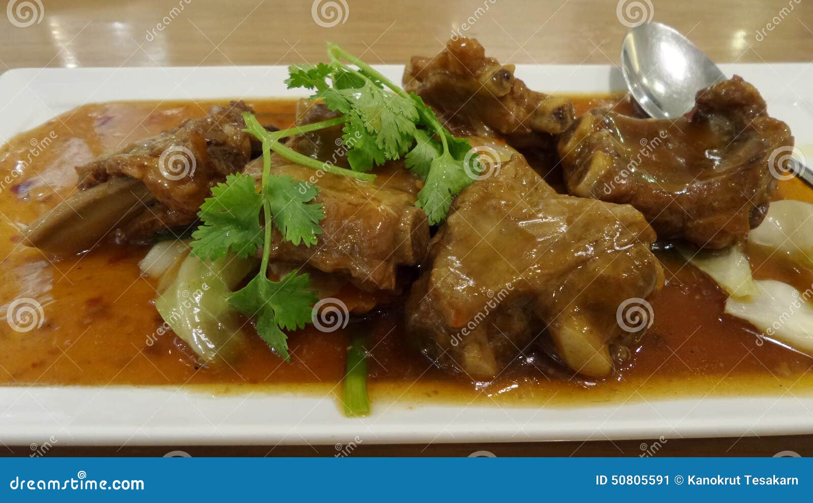 Broiled Pork Ribs with Honey Stock Image - Image of chef, recipe: 50805591