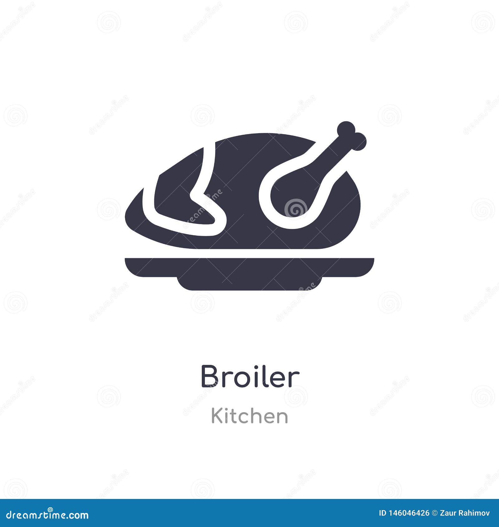 Broiler Icon. Trendy Broiler Logo Concept On White Background Fr ...