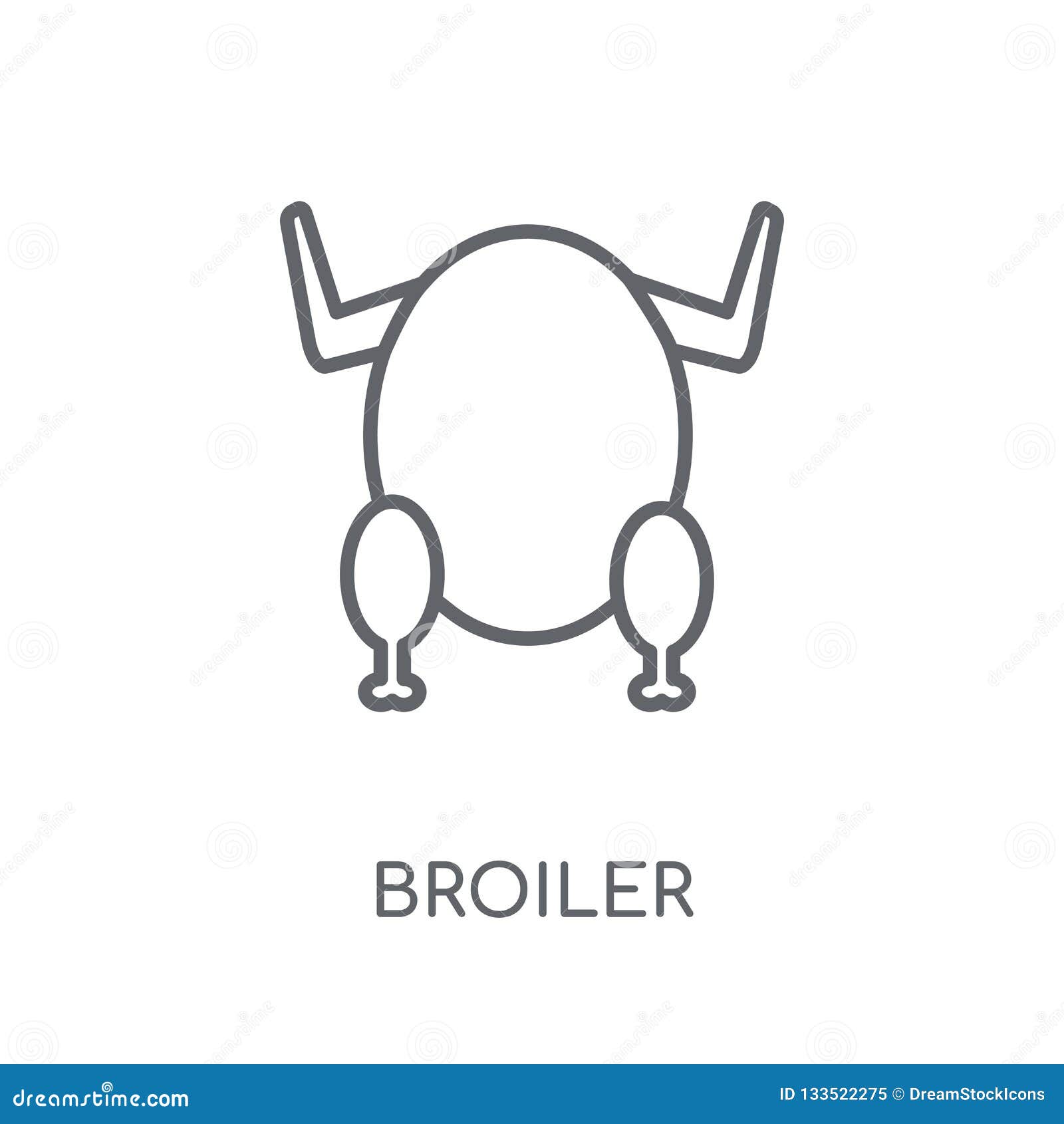 Broiler Icon. Trendy Broiler Logo Concept On White Background Fr ...