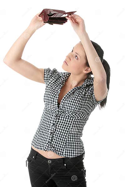 Broke stock photo. Image of beauty, currency, credit - 12862558