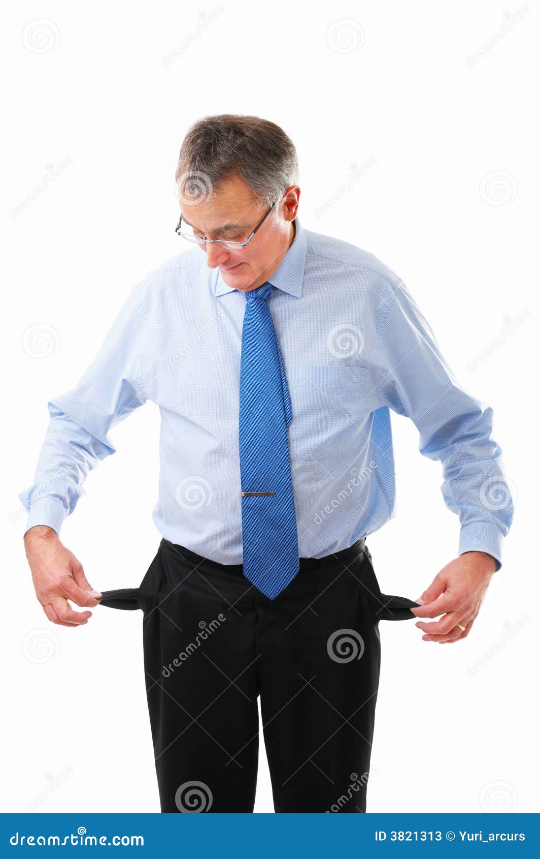 Broke... stock image. Image of isolate, black, cash, penniless - 3821313