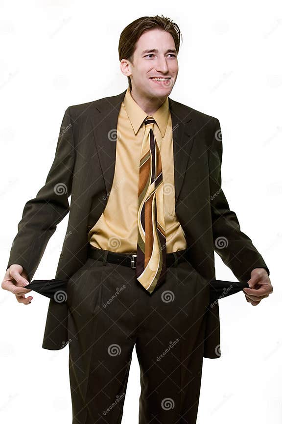 Broke business man stock image. Image of corporate, perplexed - 5193227