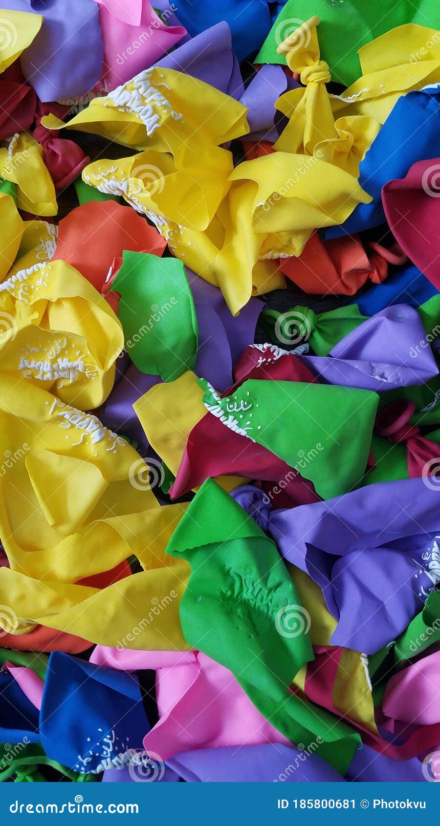 Broken air balloon stock image. Image of decor, popped - 185800681