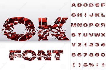 Broken Alphabetic Characters Stock Vector - Illustration of bright ...