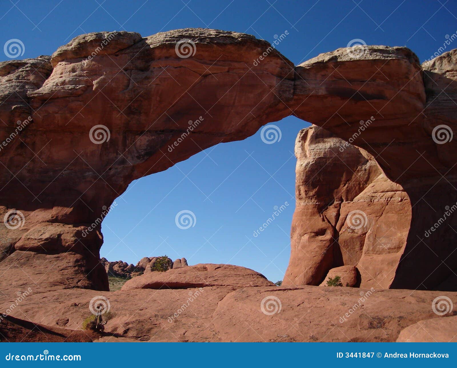 Broken Arch Trail stock image. Image of natural, rocks - 3441847