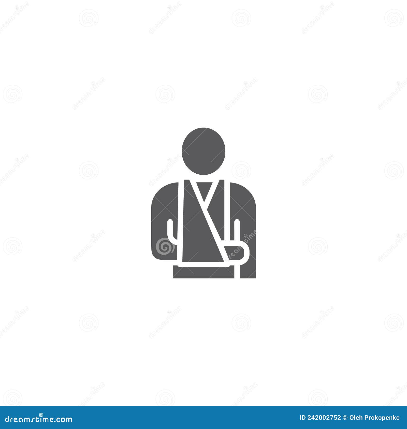 Broken Arm Icon Vector Signs for Web Graphics. Stock Vector ...