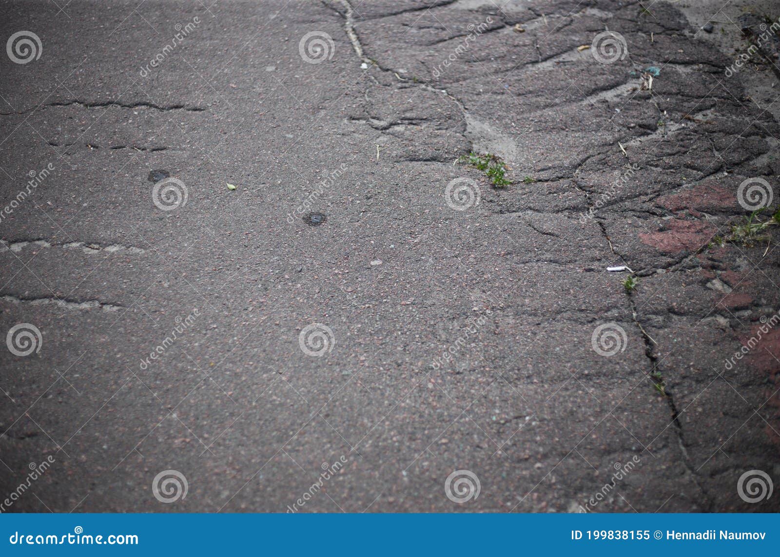 Broken Asphalt and Cracks on the Road Surface Stock Image - Image of ...