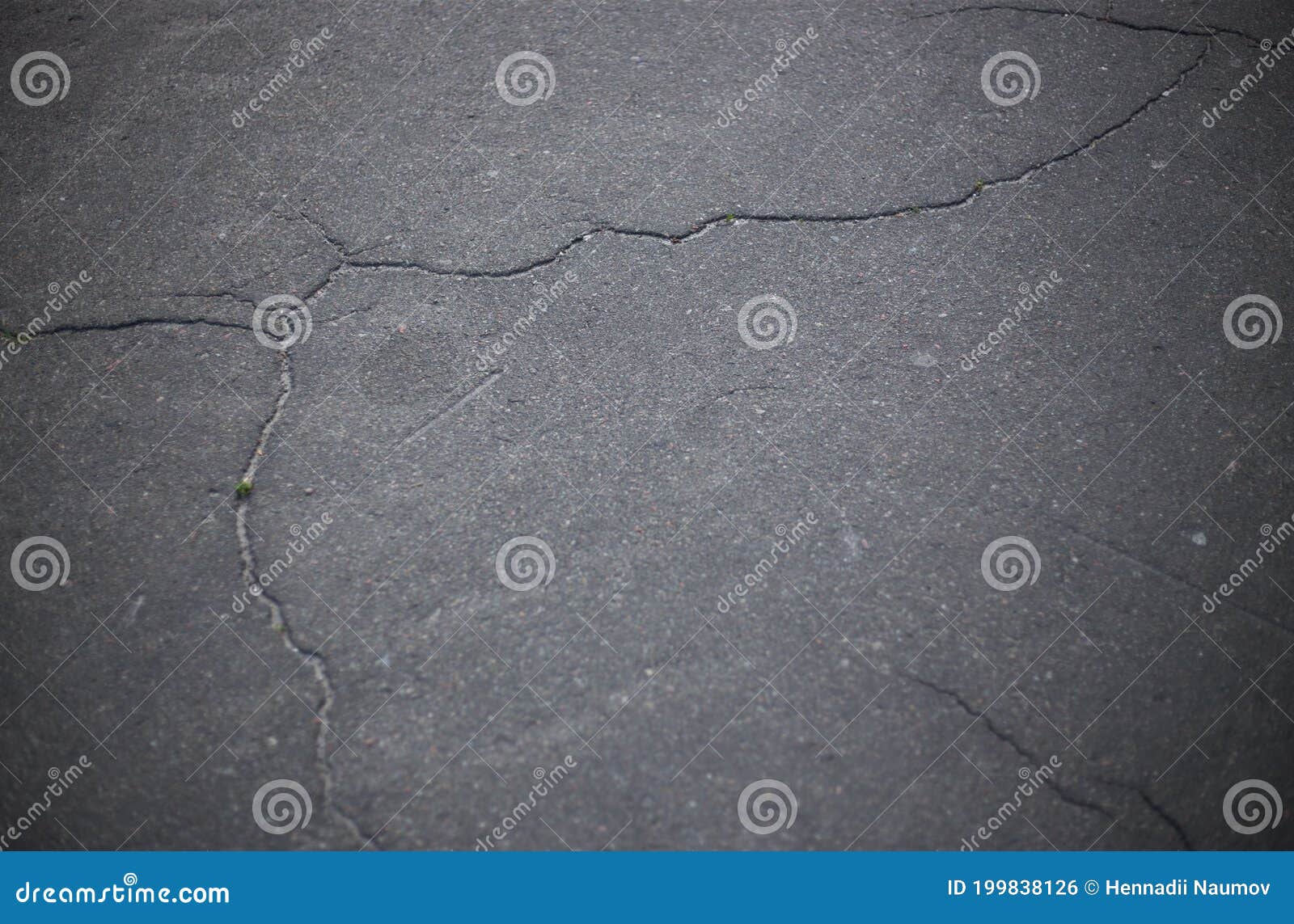 Broken Asphalt and Cracks on the Road Surface Stock Photo - Image of ...