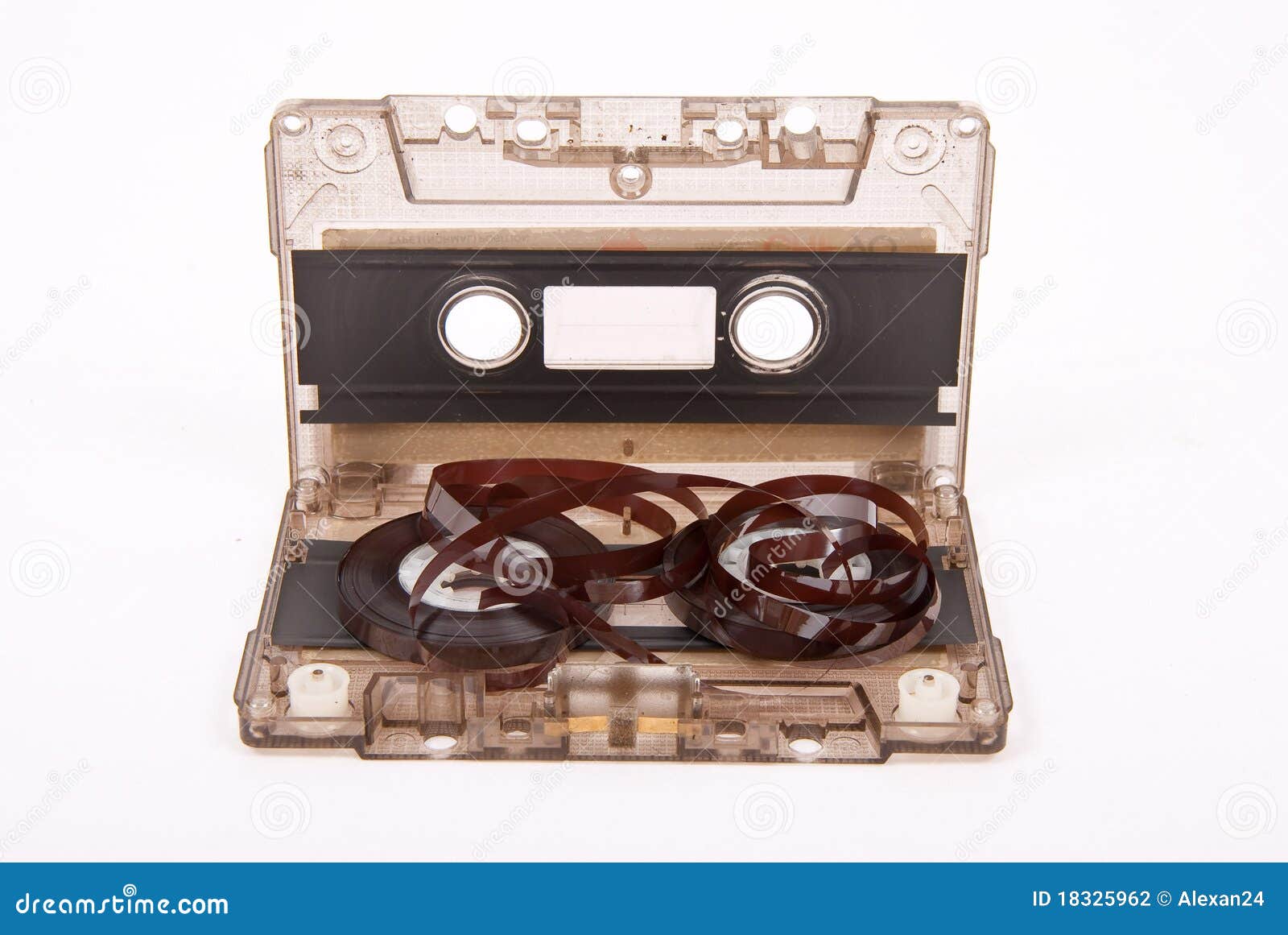 Broken audio cassette stock photo. Image of blue, reel - 18325962