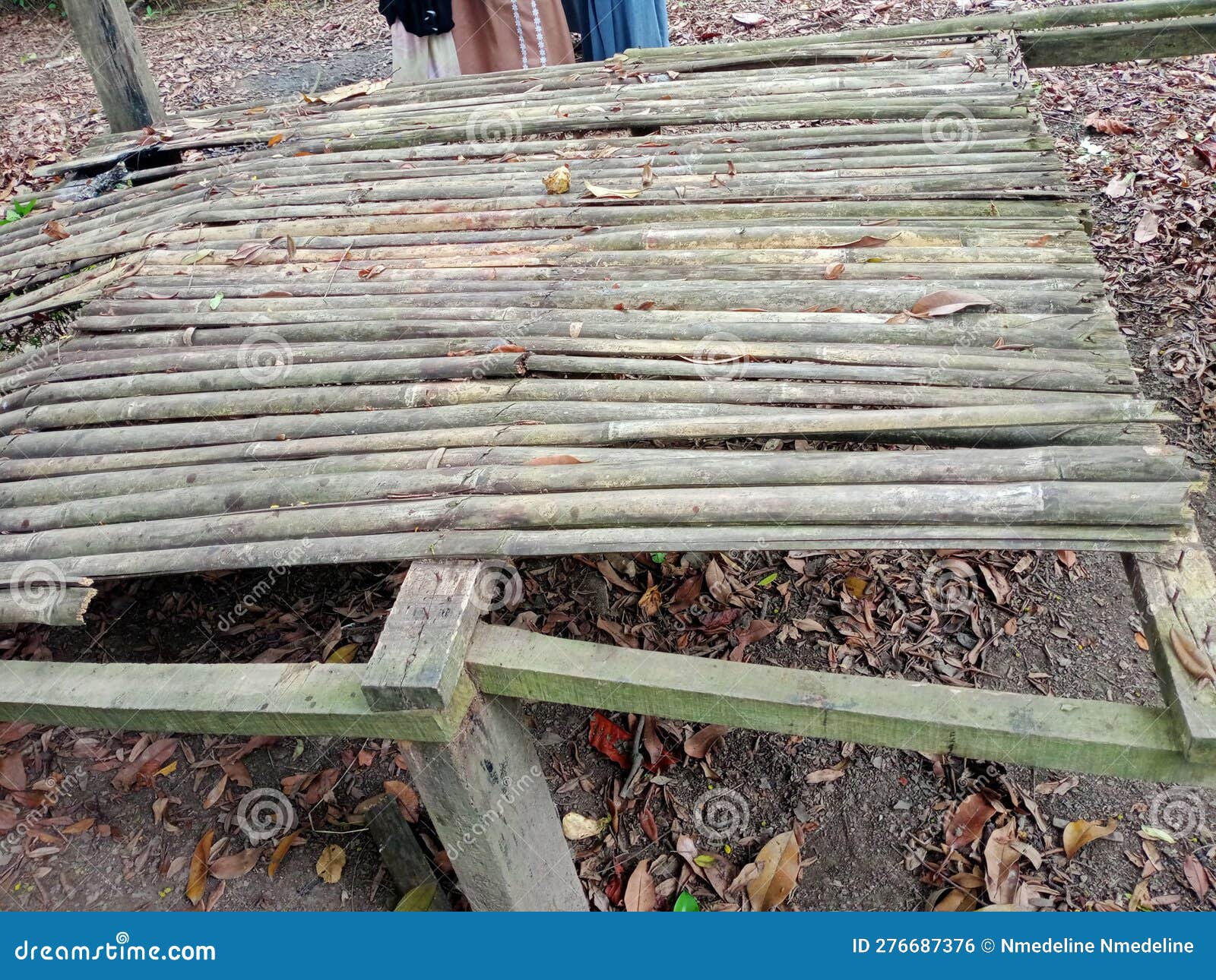 Broken Bamboo Bale stock photo. Image of bamboo, broken - 276687376