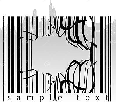 Broken Barcode City stock vector. Illustration of packaging - 2766579