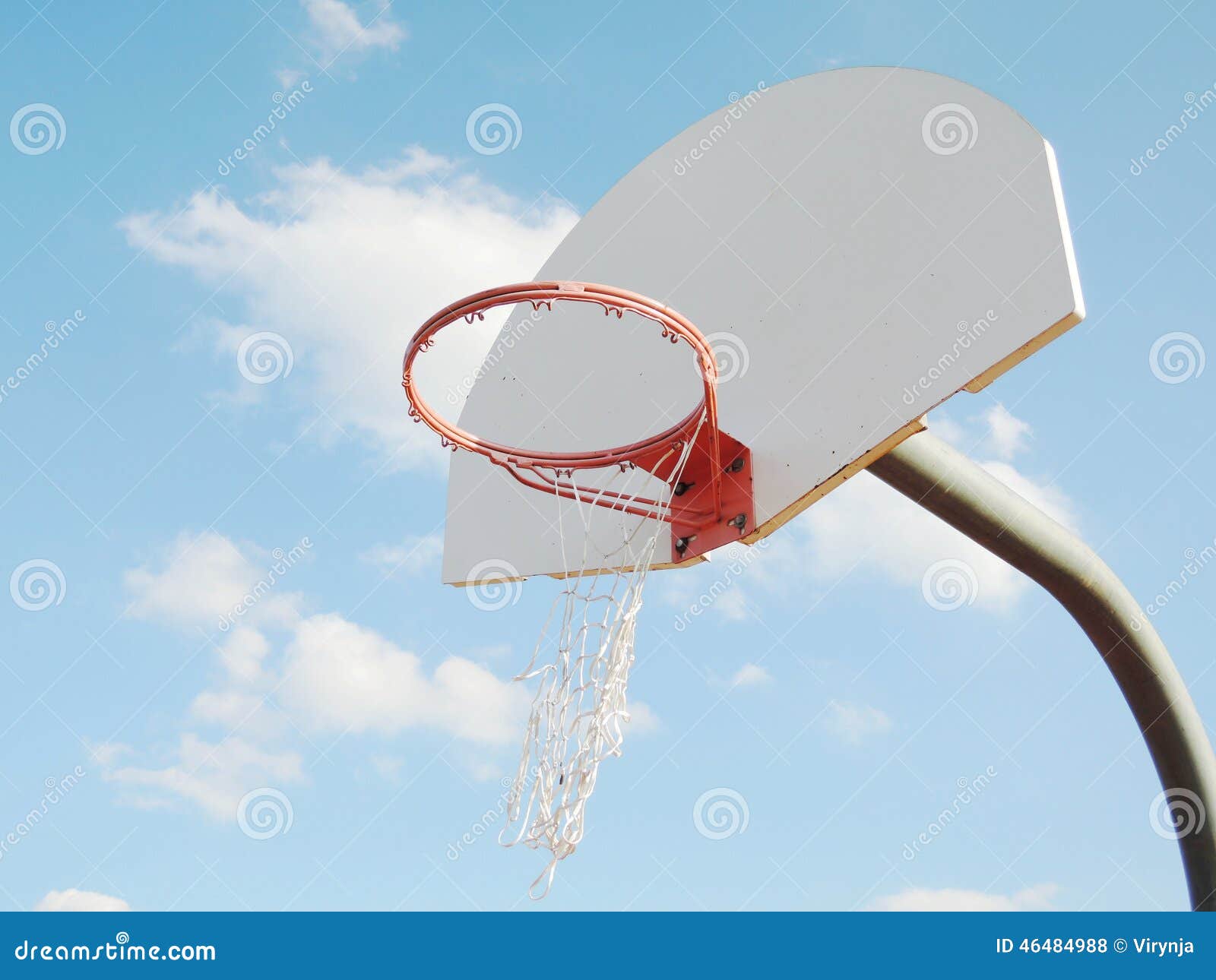 Broken basketball hoop stock photo. Image of game, outdoor - 46484988