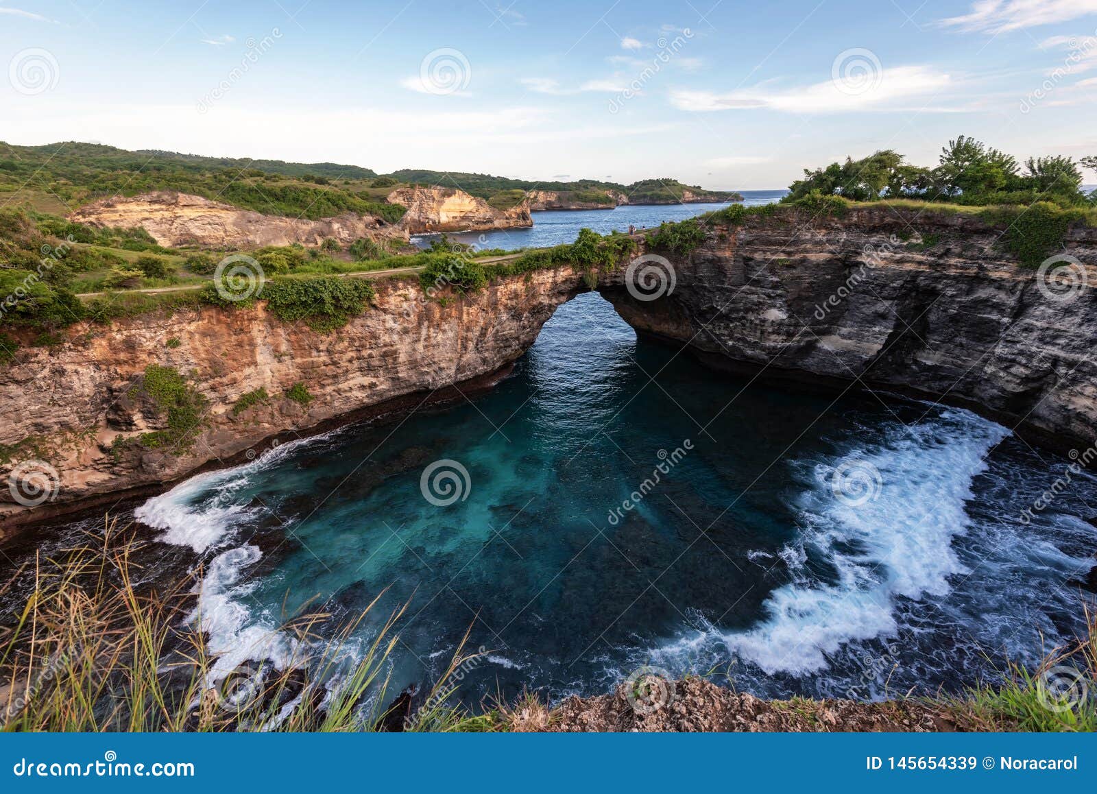 Broken Beach at Nusa Penida Bali Stock Image - Image of landscape ...