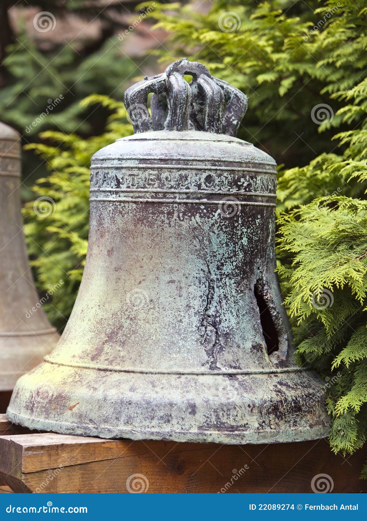 Broken bell stock photo. Image of heavy, ancient, bronze - 22089274