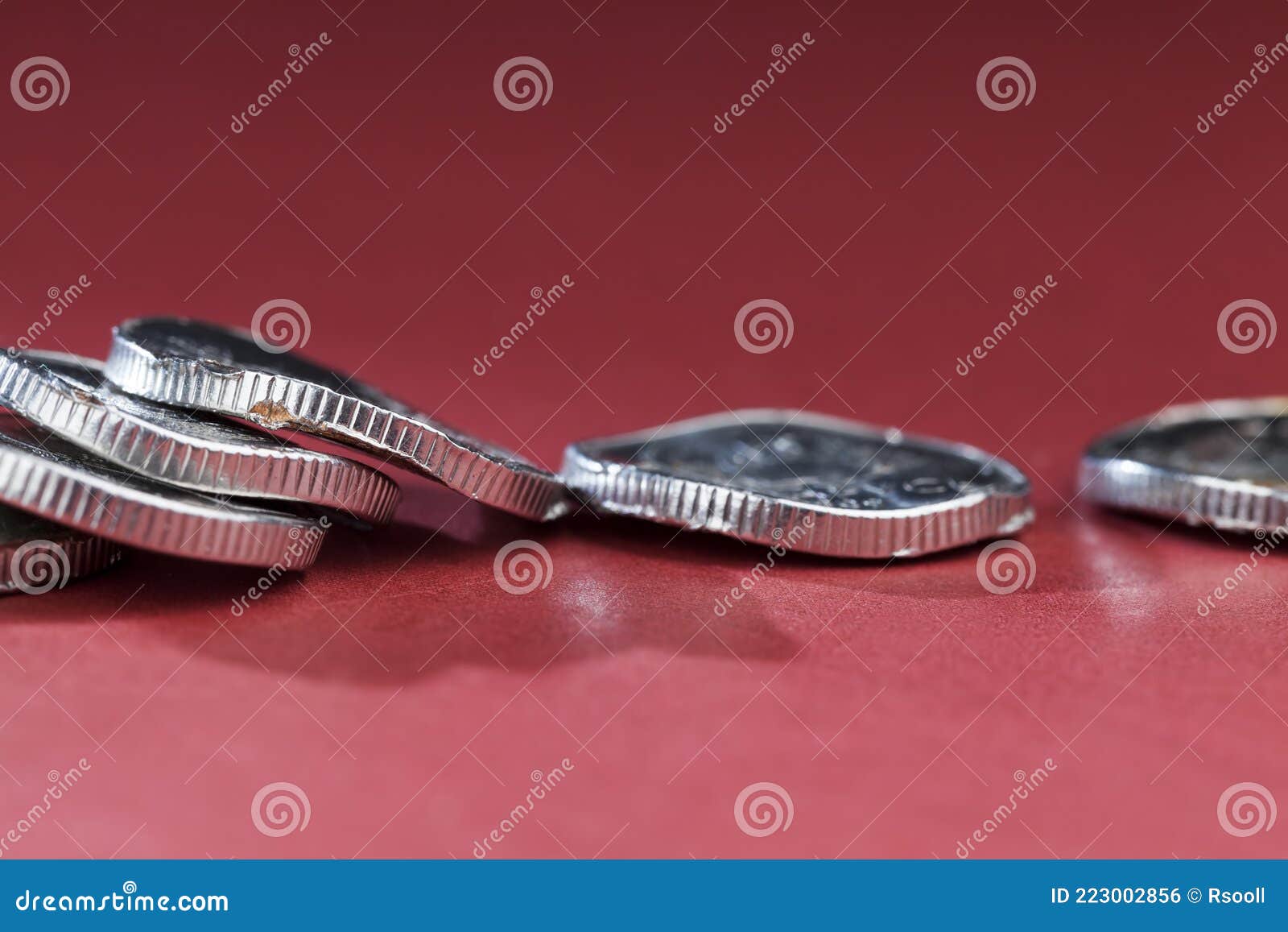 Broken Bent and Rusting Metal Coins Stock Photo - Image of pile, coins ...
