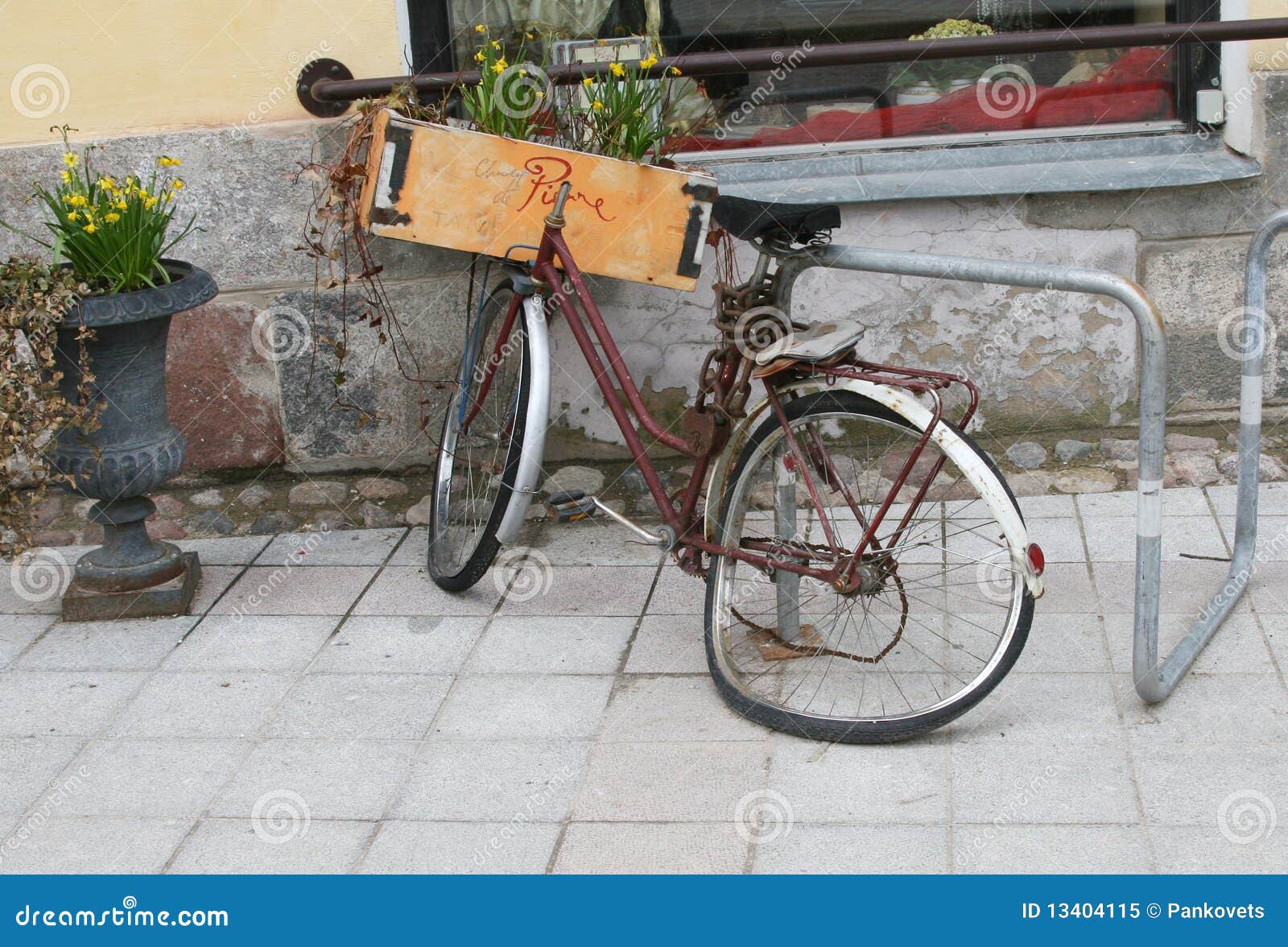 Broken bicycle stock image. Image of break, bent, street - 13404115