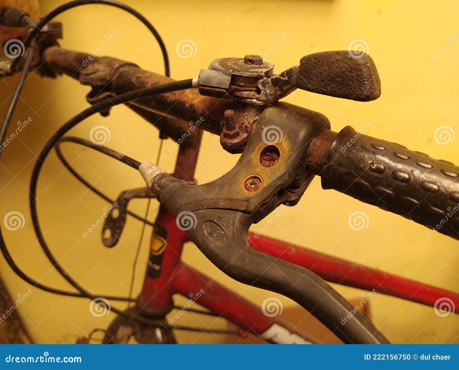 Broken Bike that is No Longer Used and Rusty Stock Photo - Image of ...