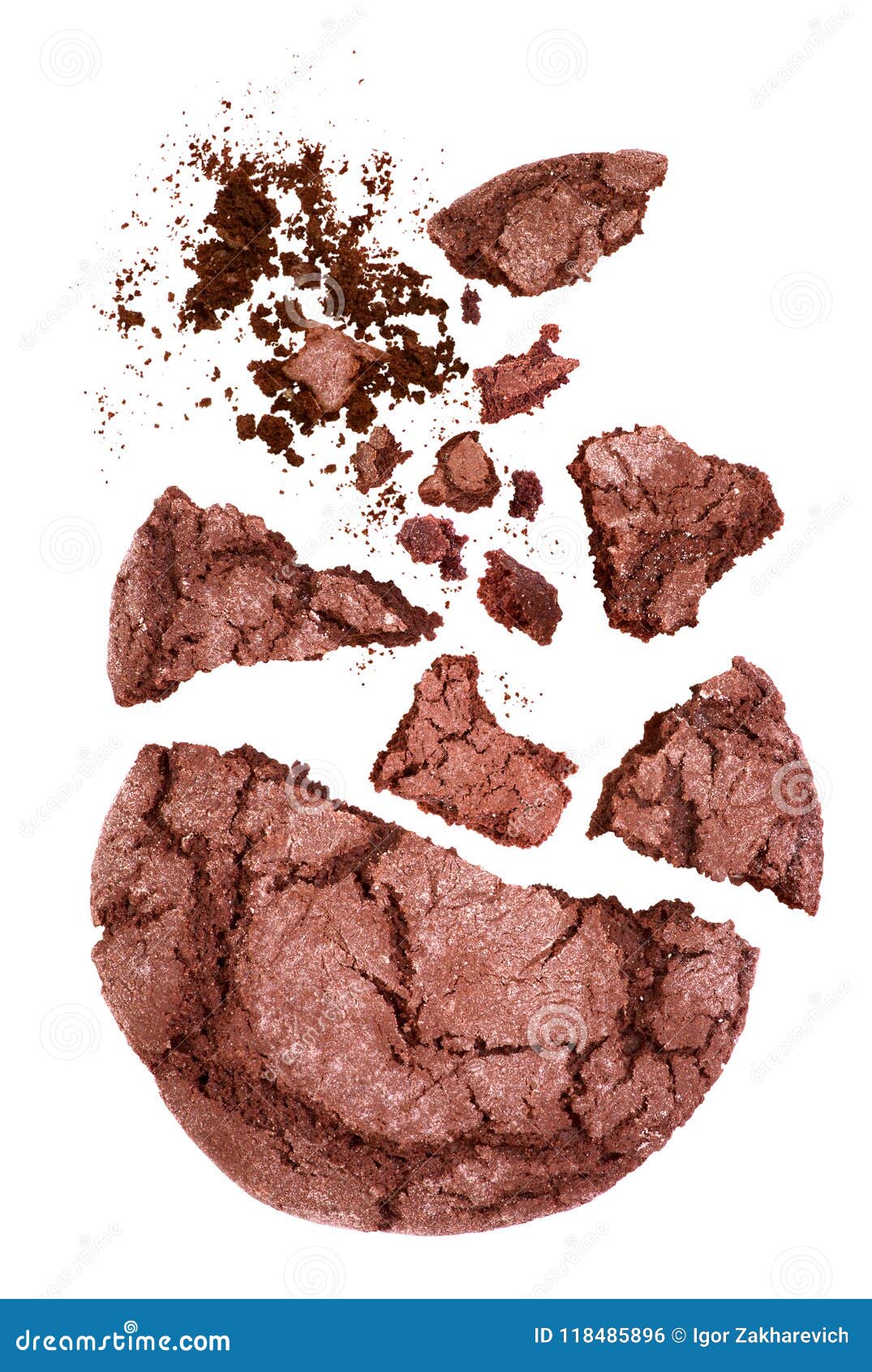 Broken biscuits on white stock photo. Image of fattening - 118485896