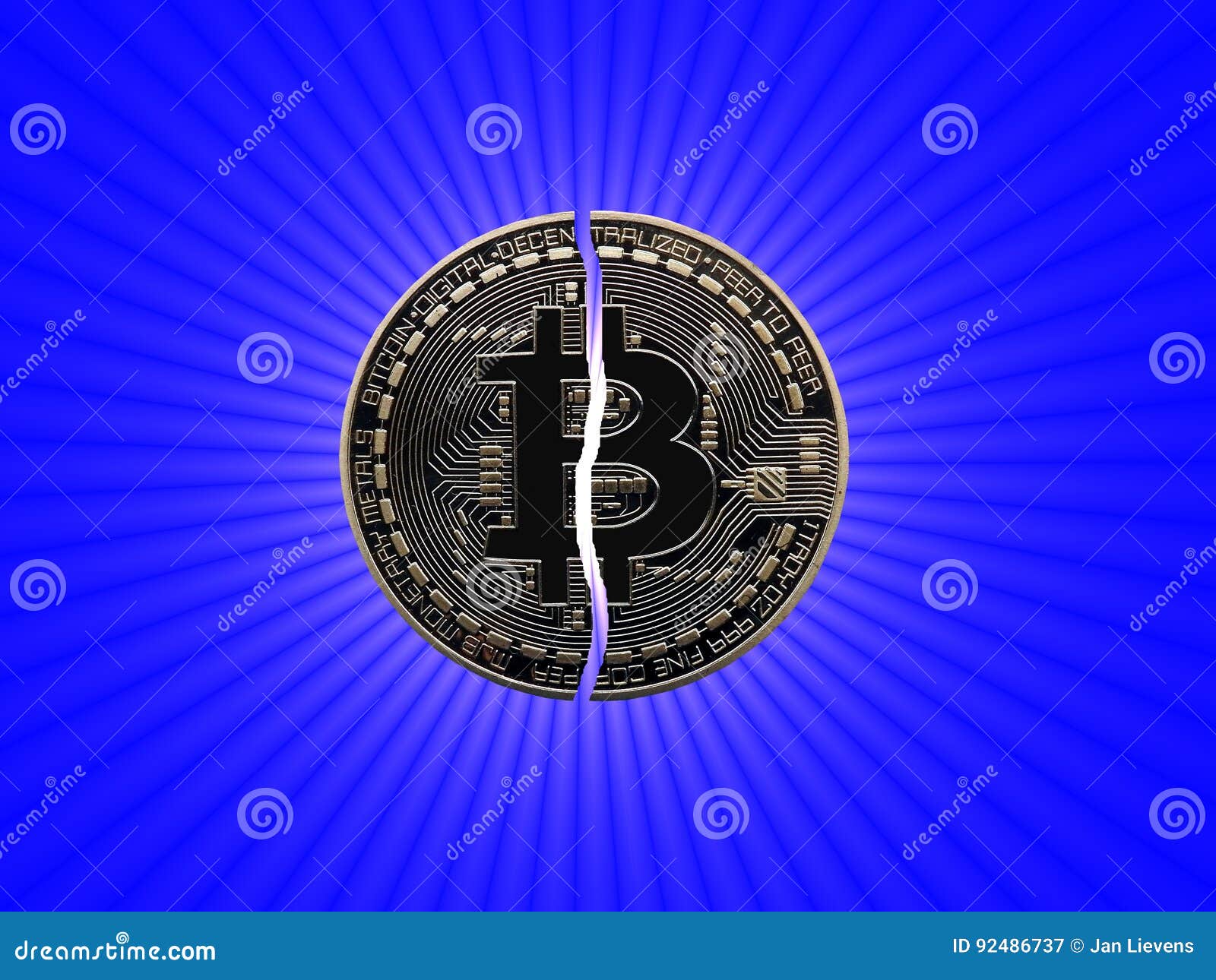 Broken Bitcoin with star stock illustration. Illustration of coin ... Broken Bitcoin with star stock illustration. Illustration of coin ...