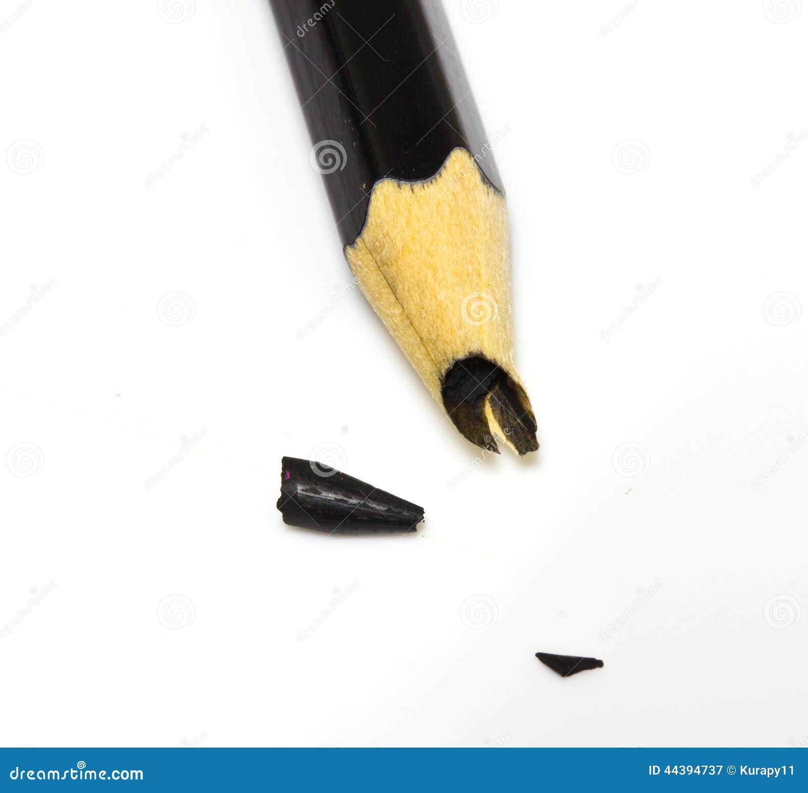 A broken black pencil stock image. Image of snap, concept - 44394737