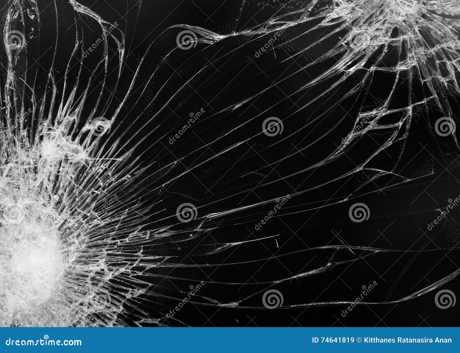 Broken Black Screen of the Smartphone Close Up Stock Image - Image of ...
