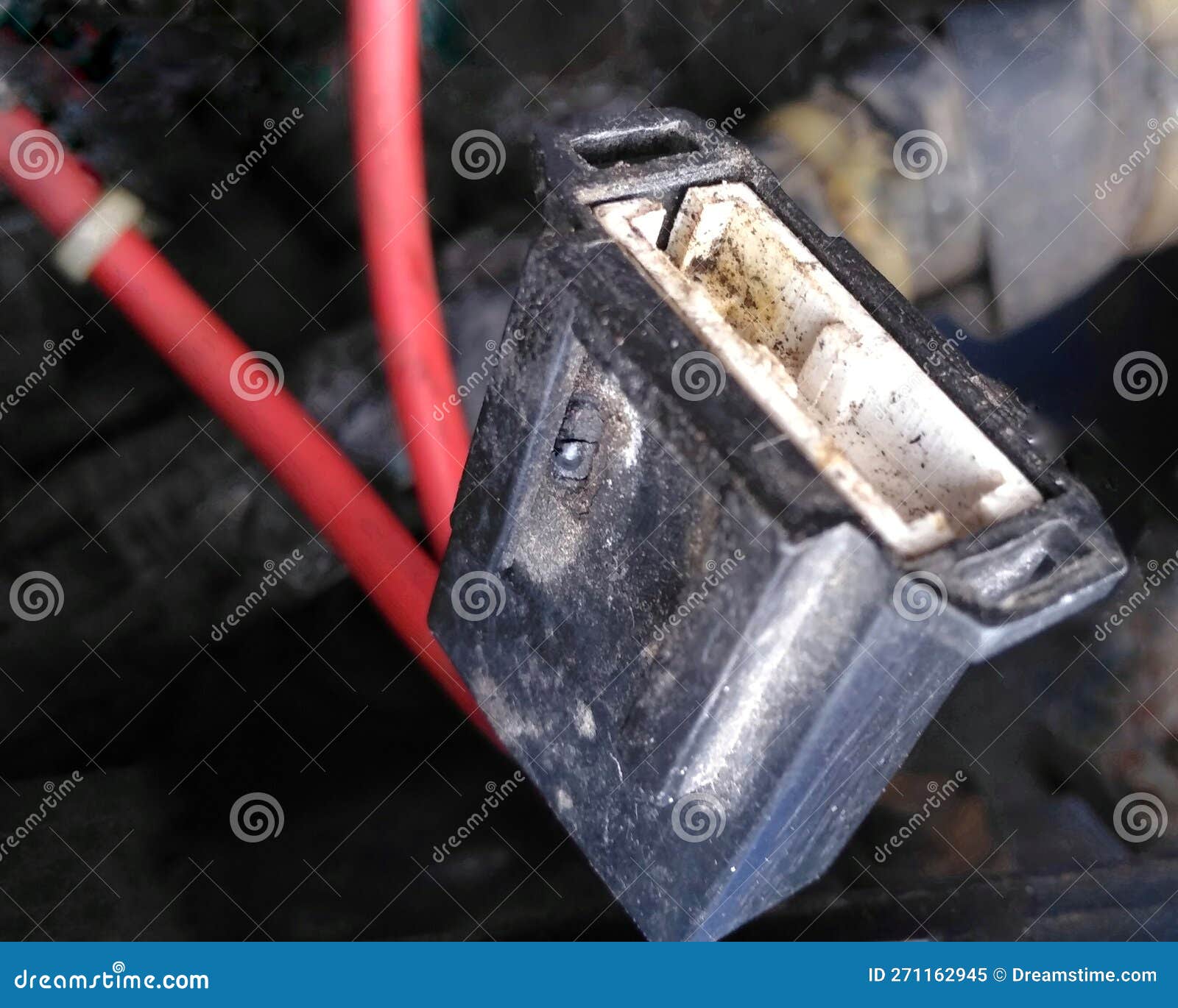 Broken Black Socket of Car Lamp Stock Image - Image of vehicle, lamp ...