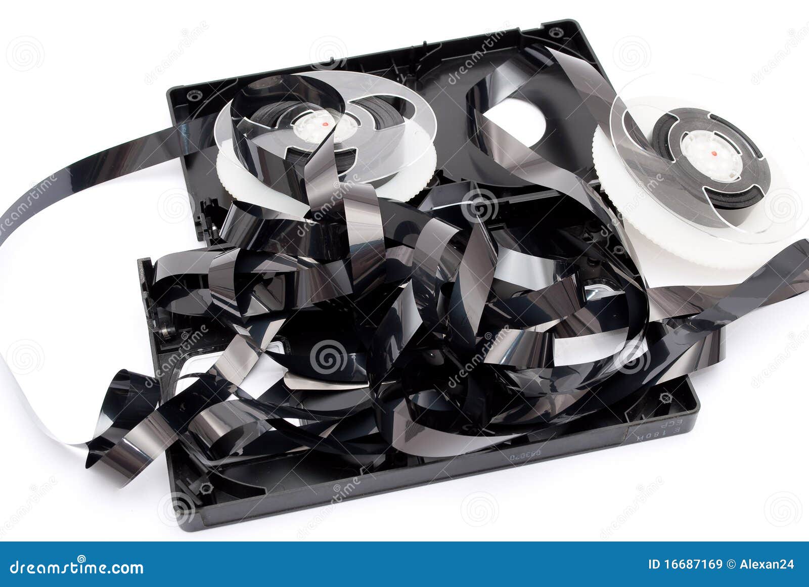Broken Black Video Cassette Stock Image - Image of objects, number ...