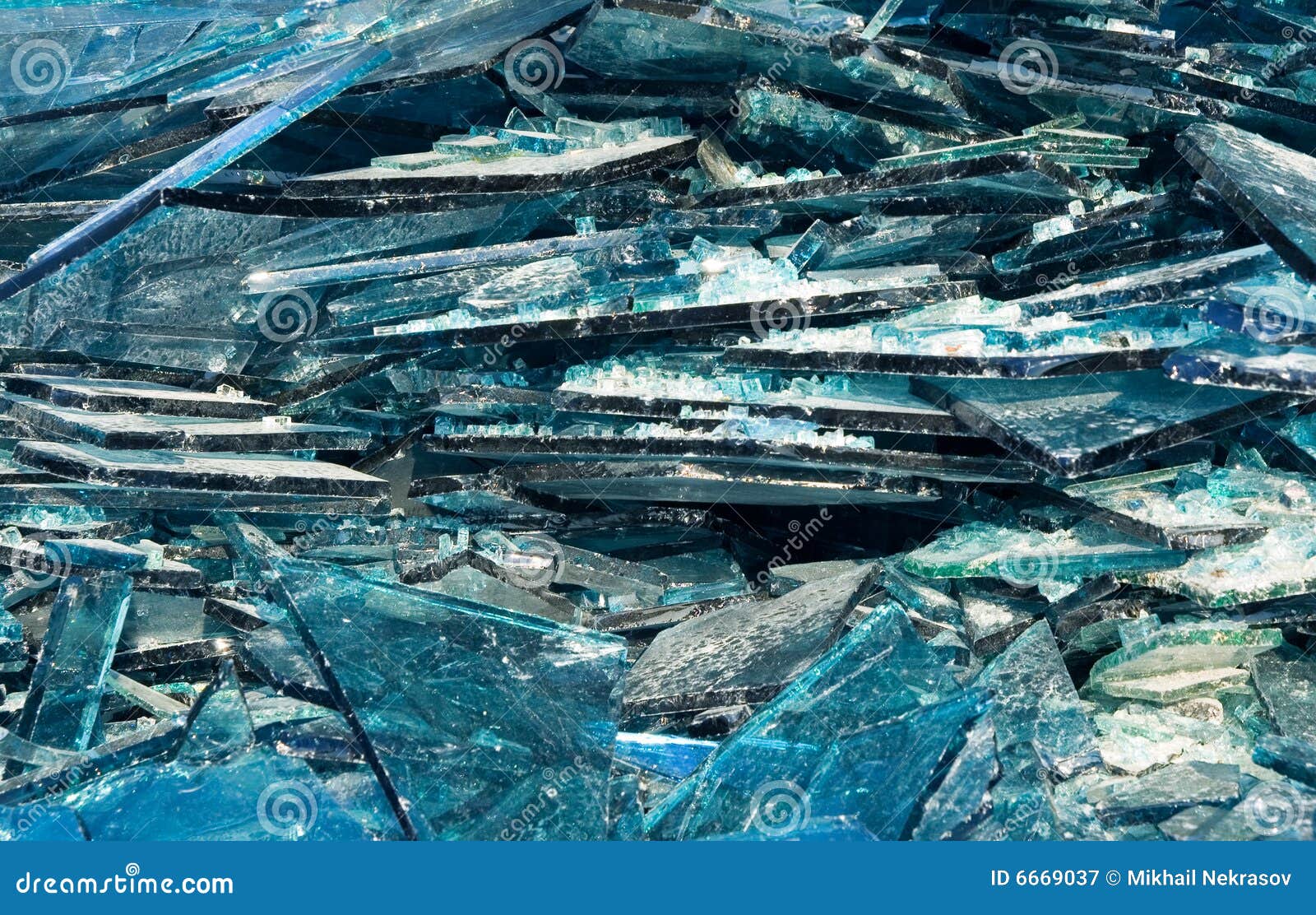 Broken blue glass stock image. Image of chaos, breaking - 6669037