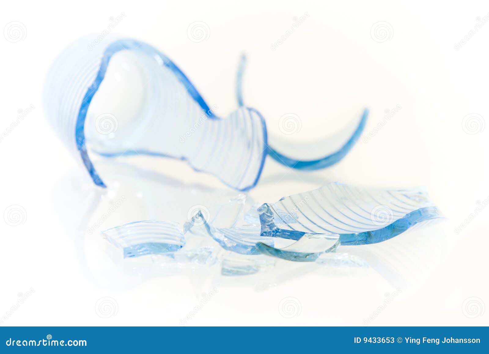 Broken blue glass stock image. Image of product, fragile - 9433653