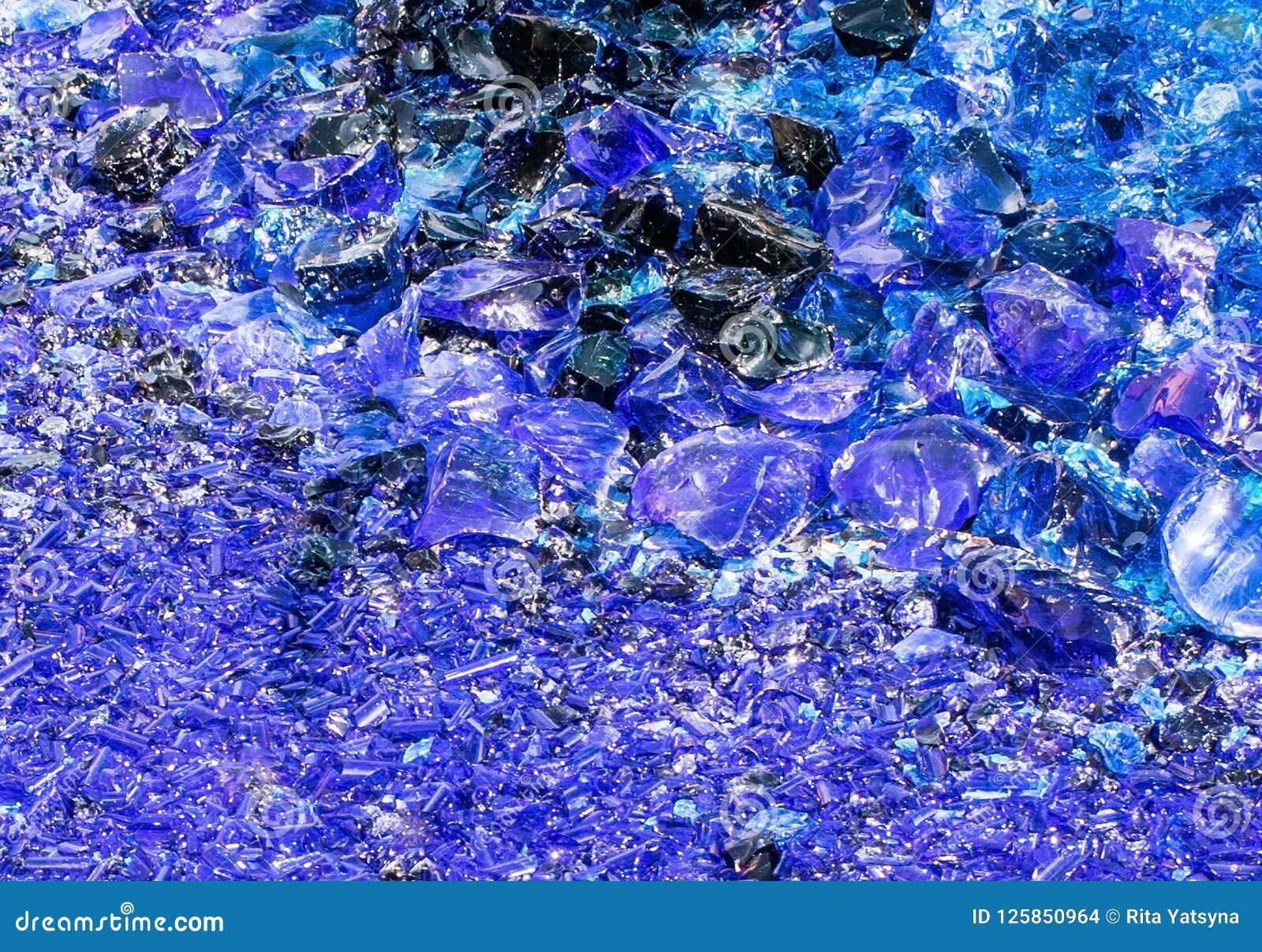 Broken blue glass stock photo. Image of shatter, broken - 125850964